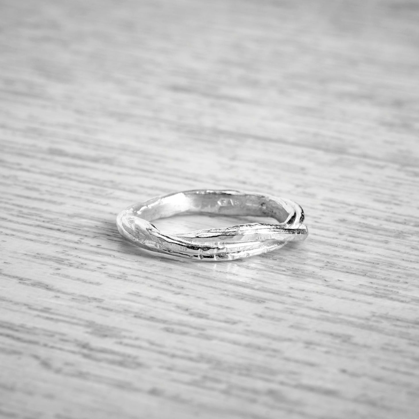 Narrow Twisted Wire Ring By Fi Mehra – Emma White & The Jewellery Makers